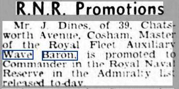 RFA Wave Baron - Historical RFA