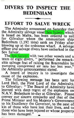 NAV Bedenham - Historical RFA