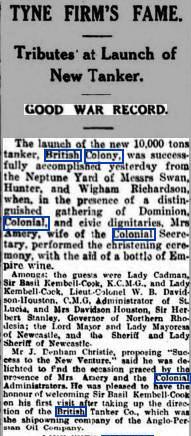 Requisitioned Auxiliary - British Colony | Historical RFA